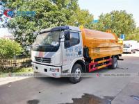 China Dongfeng 8000L Q235 Carbon Steel Vacuum Suction Truck Sewer Cleaning Tanker for sale