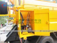 China Dongfeng 8000L Q235 Carbon Steel Vacuum Suction Truck Sewer Cleaning Tanker for sale