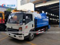 China SINOTRUK HOWO 2CBM High Pressure Sewer Jetting Truck 143HP Euro 3 Diesel for sale