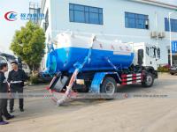 China Dongfeng 120HP 6cbm Vacuum Sewage Suction Truck 6000L Tanker for sale