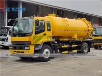 China ISUZU FTR 12T Vacuum Sewer Jetter Truck Jurop PN130D Pump 12000L for sale