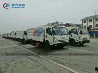 China JMC 4 Brushes 8cbm Stainless Steel Road Cleaning Vehicle Vacuum Street Sweeper Truck 8000L for sale