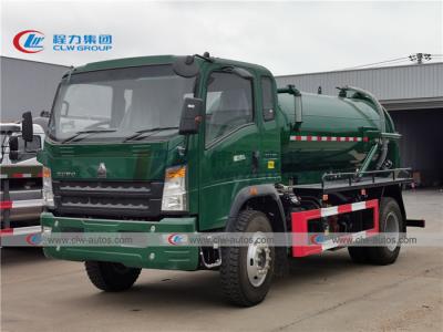 China Sino Howo 5 Ton Vacuum Septic Truck 5000L with Italy Pump for sale