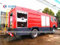 China Sinotruk Howo 4x4 Offroad Fire Rescue Truck with 5000-6000L Water Tank and 2000L Foam Tank for sale