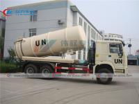 China Sinotruk Howo 6x6 10000L 12000L Sewer Cleaning Vacuum Tanker Truck Full Wheel Drive for sale