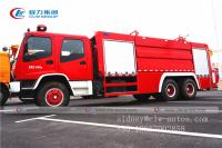 China ISUZU CXA 6X4 Left Hand Drive 10000L Fire Fighting Truck with 60L/S Pump and Euro IV Engine for sale