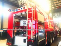 China Sinotruk Howo 6X4 Fire Truck with 10,000L Water Tank and 18-25m Aerial Tower for Industrial Fire Protection for sale