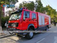 China Sinotruk Howo 4X4 Off Road 3500L Dry Powder Fire Fighting Truck RHD for sale