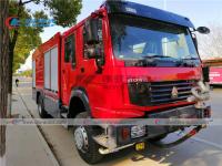 China Sinotruk Howo 4X4 Off Road 3500L Dry Powder Fire Fighting Truck RHD for sale