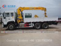 China Sinotruk Howo 6x4 8 Ton 10 Wheel Truck Mounted Telescopic Boom Crane 8000kg for sale