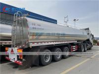 China 30000L SS304 Fresh Milk Transport Tanker Semi Trailer 3 Axles 30CBM for sale