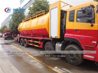 China Dongfeng Kinland 8x4 25m3 Sewage Suction Truck 25000 Liters Vacuum Tanker for sale