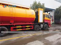 China Dongfeng Kinland 8x4 25m3 Sewage Suction Truck 25000 Liters Vacuum Tanker for sale
