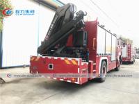 China Howo 6 Wheel 290HP Rescue Fire Fighter Truck with 5T Knuckle Crane for sale