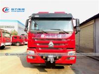 China Howo 6 Wheel 290HP Rescue Fire Fighter Truck with 5T Knuckle Crane for sale