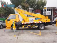 China JMC 4x2 Telescopic Aerial Work Platform Truck with 16m Height and 200kg Capacity for sale