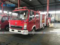 China LHD Howo 116HP 6 Tires Firefighter Truck With 3000L Water Tank for sale