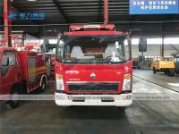 China LHD Howo 116HP 6 Tires Firefighter Truck With 3000L Water Tank for sale
