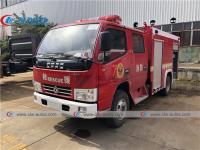 China Dongfeng 3500L Water Tank Fire Fighting Truck LHD RHD Double Row 4x2 120HP for sale