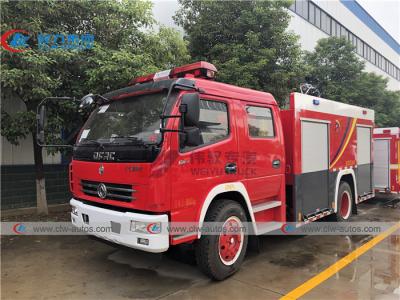China Dongfeng 3500L Water Tank Fire Fighting Truck LHD RHD Double Row 4x2 120HP for sale