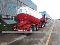 China 27.5cbm Carbon Steel Tanker 3 Axle Semi Trailer for Bulk Cement Dry Powder for sale