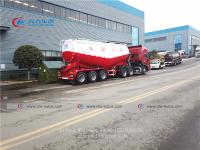 China 27.5cbm Carbon Steel Tanker 3 Axle Semi Trailer for Bulk Cement Dry Powder for sale