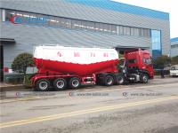 China 27.5cbm Carbon Steel Tanker 3 Axle Semi Trailer for Bulk Cement Dry Powder for sale
