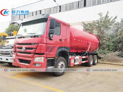 China Howo 336HP 20000L Sewer Cleaning Truck with Italy Moro Kaiser Vacuum Pump for sale