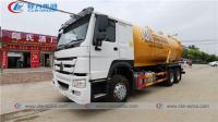 China Howo 371HP 6x4 Vacuum Sewer Suction Truck 20CBM Carbon Steel Tank for sale