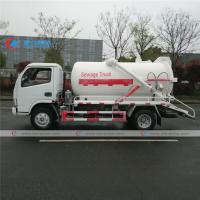 China Right Hand Drive Dongfeng 95HP 4m³ Septic Vacuum Truck with 4000L Capacity and 80m Suction Range for sale