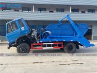 China Dongfeng 170HP 8m3 Carbon Steel Skip Loader Garbage Truck Hydraulic for sale