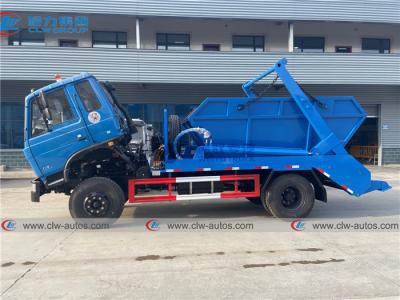 China Dongfeng 170HP 8m3 Carbon Steel Skip Loader Garbage Truck Hydraulic for sale