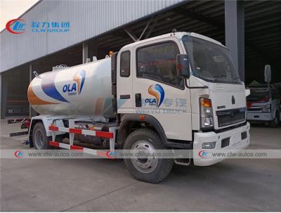 China Sinotruk Howo 160HP 10cbm LPG Gas Tanker Truck for Propane Refilling for sale