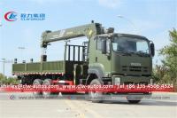 China ISUZU 6x4 Truck Mounted 16 Tons Palfinger Telescopic Boom Crane with 18.8m Reach and 350HP Engine for sale