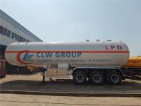 China ASME Q345R 16.1 Bar 54000 Liters 25MT LPG Tanker Trailer for Propane Transport for sale