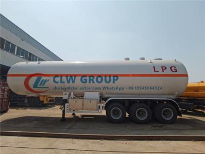 China ASME Q345R 16.1 Bar 54000 Liters 25MT LPG Tanker Trailer for Propane Transport for sale