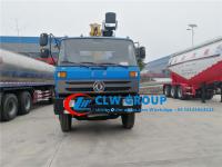 China Dongfeng 6x4 210HP Fence Truck with 10T XCMG Straight Arm Crane SQS250-4 for sale
