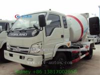 China Foton Forland 5cbm Diesel Concrete Mixer Truck with 130HP Engine and 3600mm Wheelbase for sale