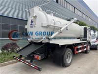 China Howo 8 Ton Carbon Steel Vacuum Septic Tanker Truck 8000L Sewer Suction for sale