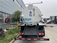 China Howo 8 Ton Carbon Steel Vacuum Septic Tanker Truck 8000L Sewer Suction for sale