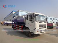 China Dongfeng Tianjin 4x2 LHD Vacuum Sewage Suction Tanker Truck 10000L Euro 3 for sale
