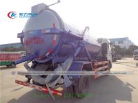 China Dongfeng Tianjin 4x2 LHD Vacuum Sewage Suction Tanker Truck 10000L Euro 3 for sale