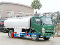 China ISUZU 190HP 8T 10T Carbon Steel Oil Tanker Truck 10000L Fuel Transport for sale