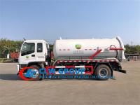 China ISUZU FTR 10000L Stainless Steel Vacuum Sewage Suction Truck 4x2 Euro 5 for sale