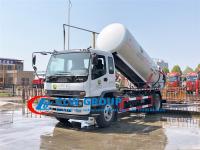 China ISUZU FTR 10000L Stainless Steel Vacuum Sewage Suction Truck 4x2 Euro 5 for sale