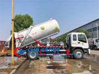 China ISUZU FTR 10000L Stainless Steel Vacuum Sewage Suction Truck 4x2 Euro 5 for sale