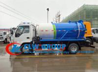China ISUZU 4000L 98HP Euro V Diesel Sewage Pump Truck Vacuum Tanker for sale