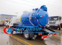 China ISUZU 4000L 98HP Euro V Diesel Sewage Pump Truck Vacuum Tanker for sale