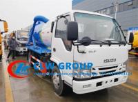 China ISUZU 4000L 98HP Euro V Diesel Sewage Pump Truck Vacuum Tanker for sale