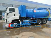 China ISUZU GIGA 18 Ton Combined Vacuum Sewer Jetting Truck with 15,000L Tank and 16 MPa Pressure for sale